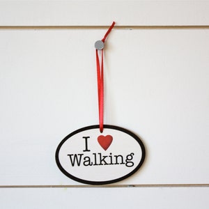 I Love Walking Christmas Ornament - Great Gift for Walkers! - Etsy