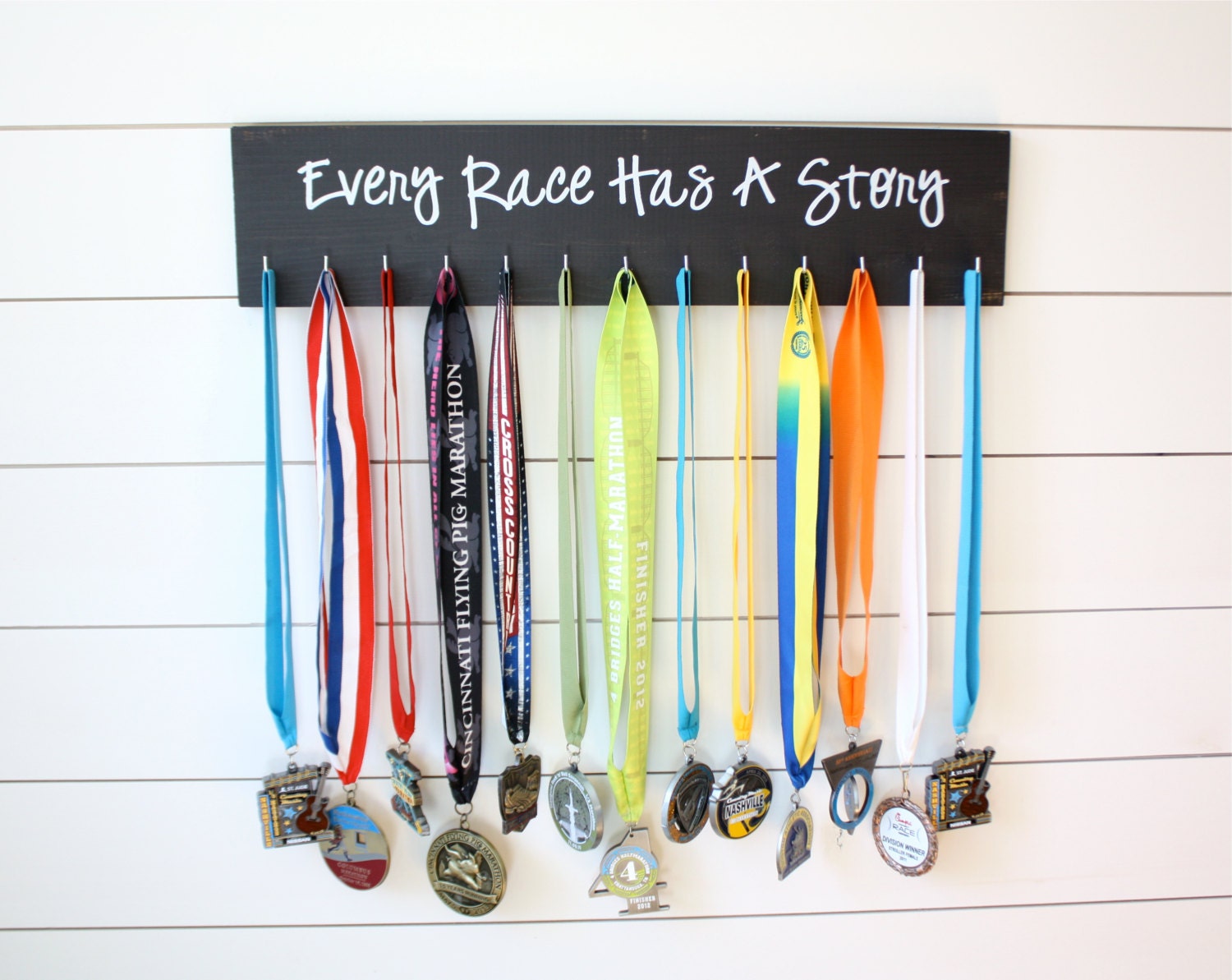 Running Medal Holder Every Race Has a Story Large - Etsy