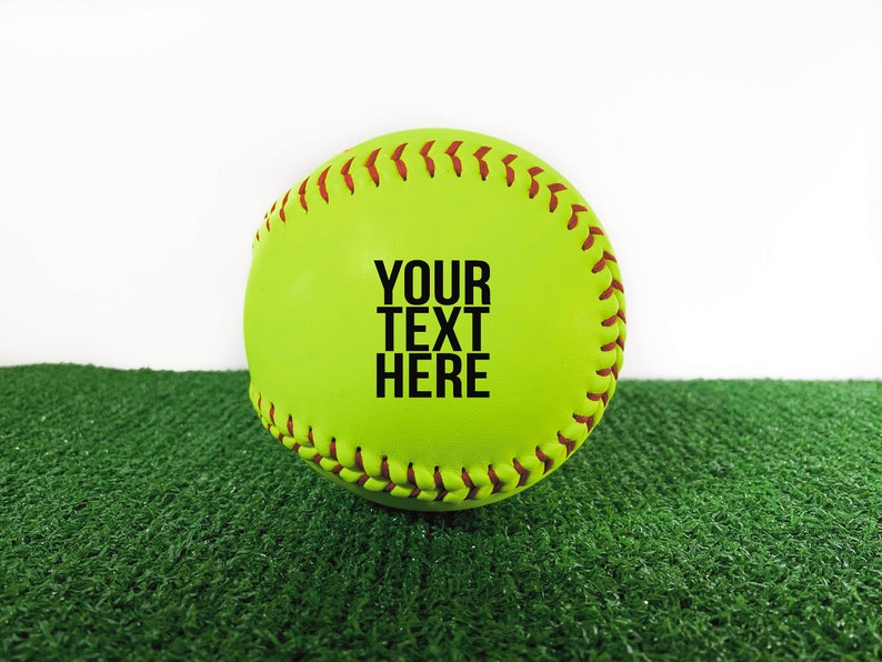 Personalized Softball With Your Text or Logo, Custom Softball, Printed ...