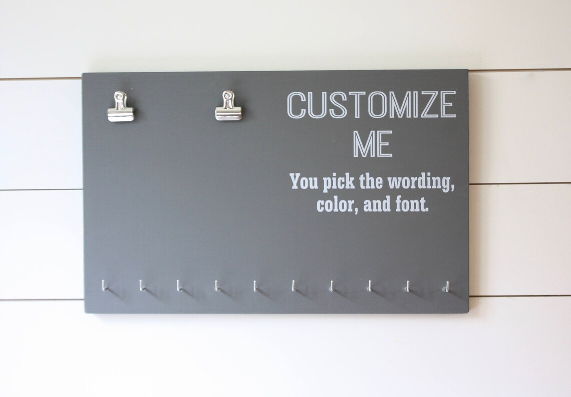 Customizable Single Bib Medal Holder Medal Display Rack You - Etsy