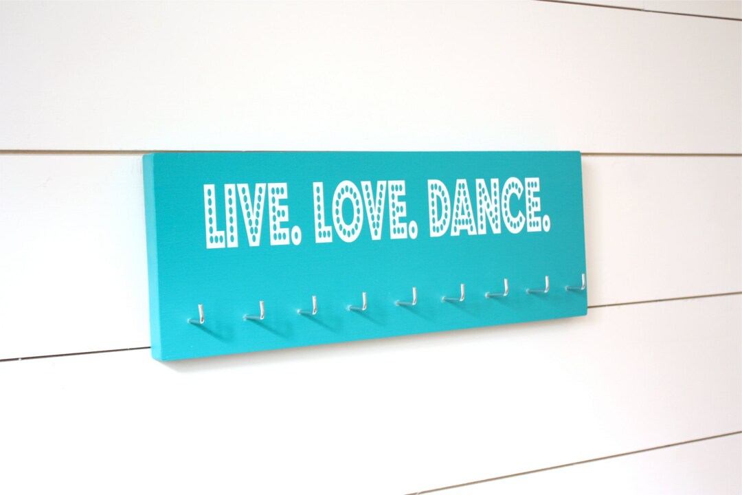 Dance Medal Holder Display - Live. Love. Dance. - Medium - Dance Medal ...