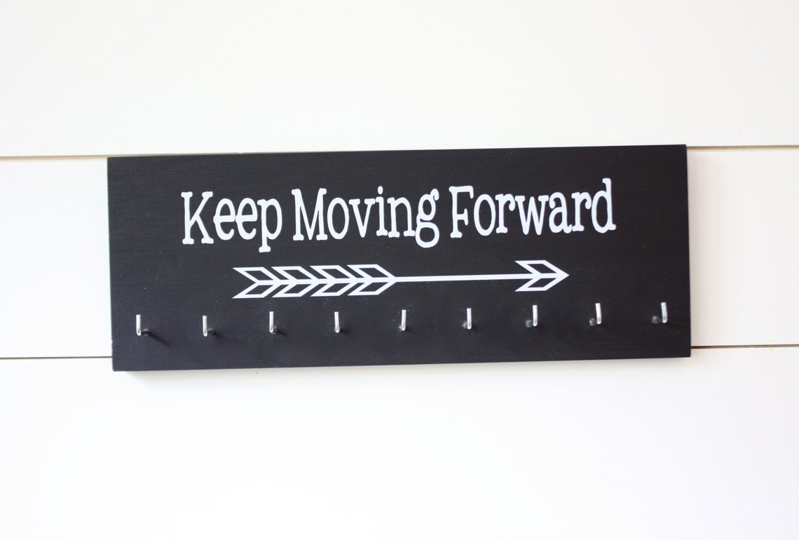 Medal Holder - Keep Moving Forward With Arrow - Medium - Etsy