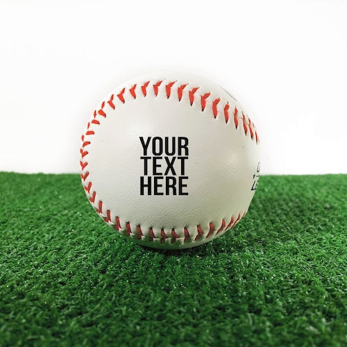 Personalized Baseball Custom Text or Logo Custom Baseball - Etsy