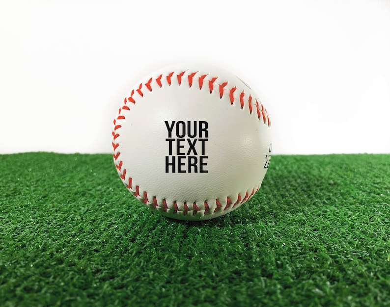 Personalized Baseball Custom Text or Logo Custom Baseball - Etsy
