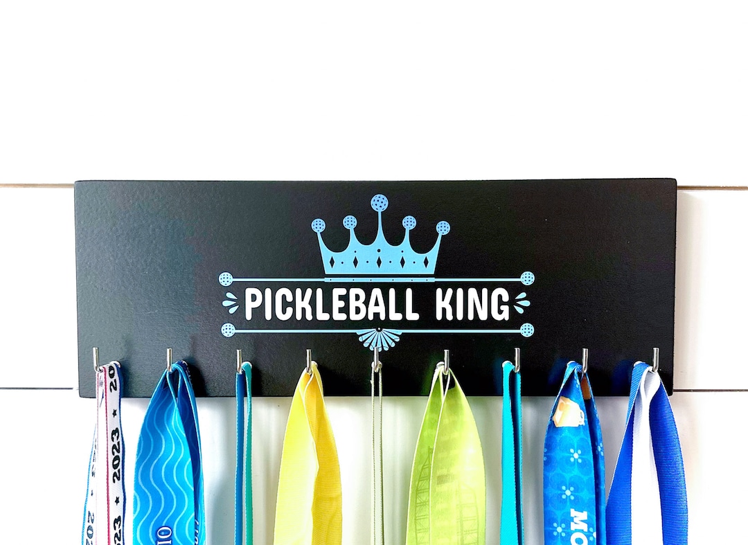 Pickleball King - Pickleball Medal Hanger - Pickleball Medal Display ...