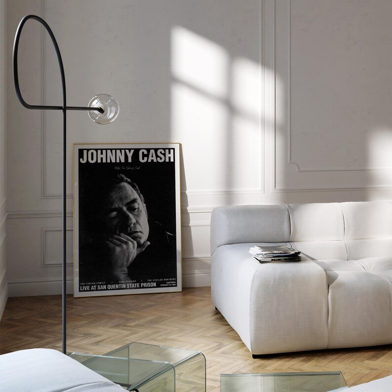 Johnny Cash San Quentin Concert Poster – Live Music Print (digital ...