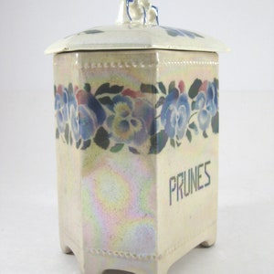 Antique Luise Coronet Czechoslovakia Porcelain Prune Canister, Rare ...
