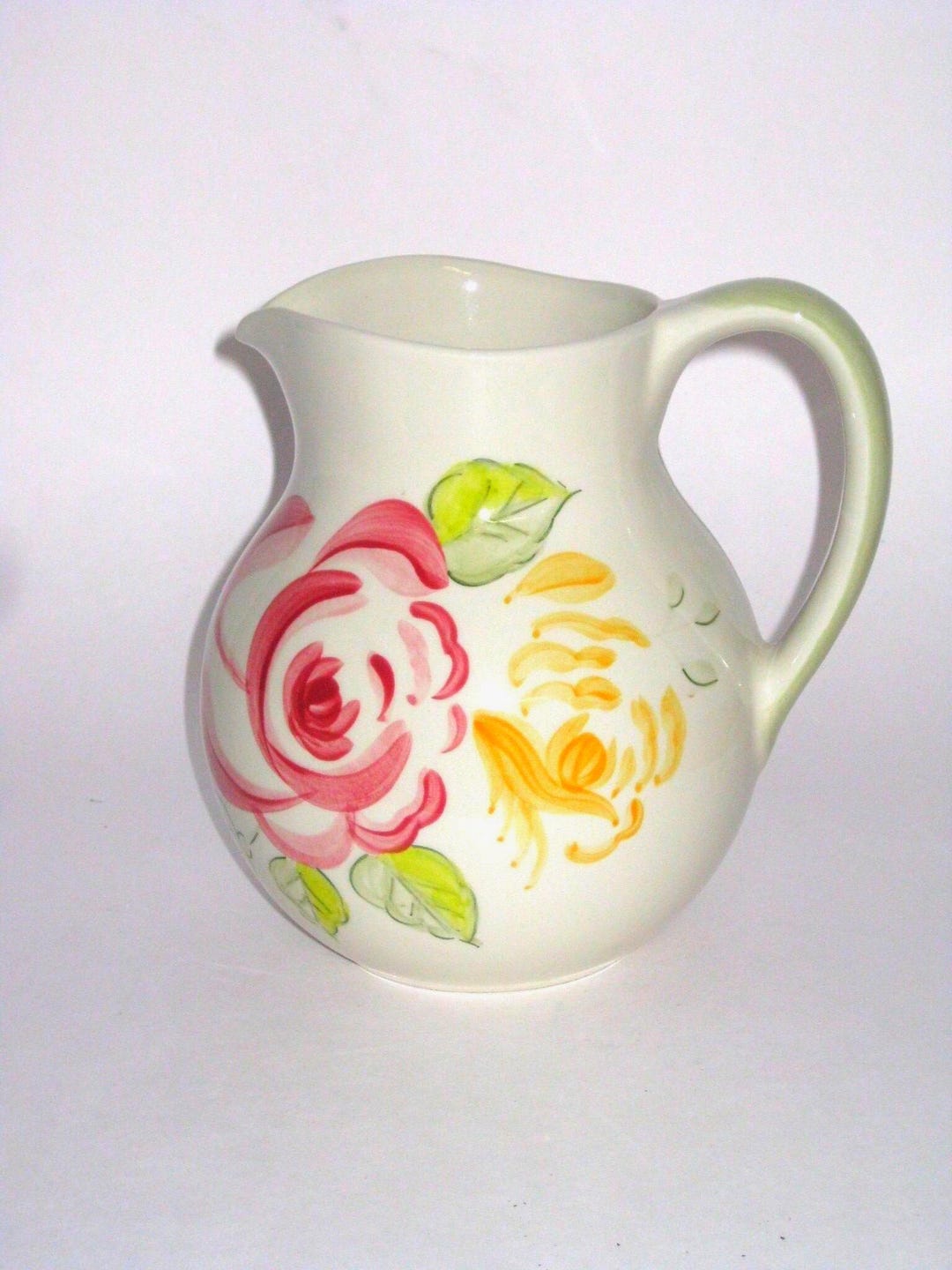 Pitcher, Royal Albert Rose Garden Earthenware, Water Pitcher Container ...