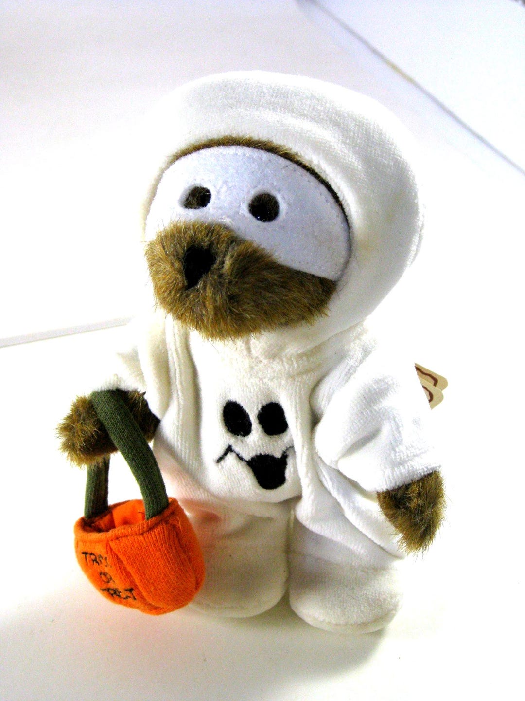 Halloween Ghost Peeker With Treat Bag, Boyds Bear Ghoulia - Etsy