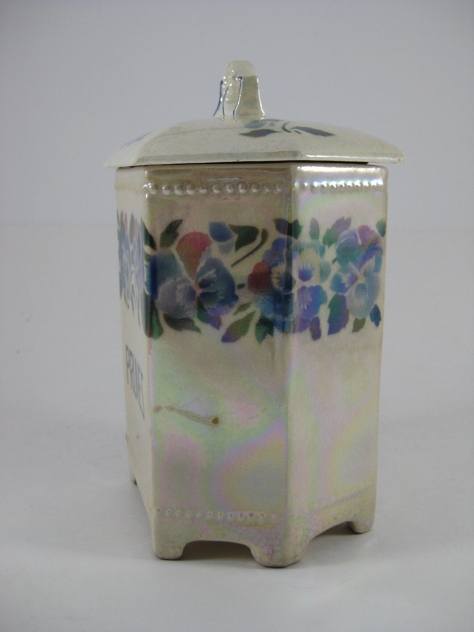 Antique Luise Coronet Czechoslovakia Porcelain Prune Canister - Etsy