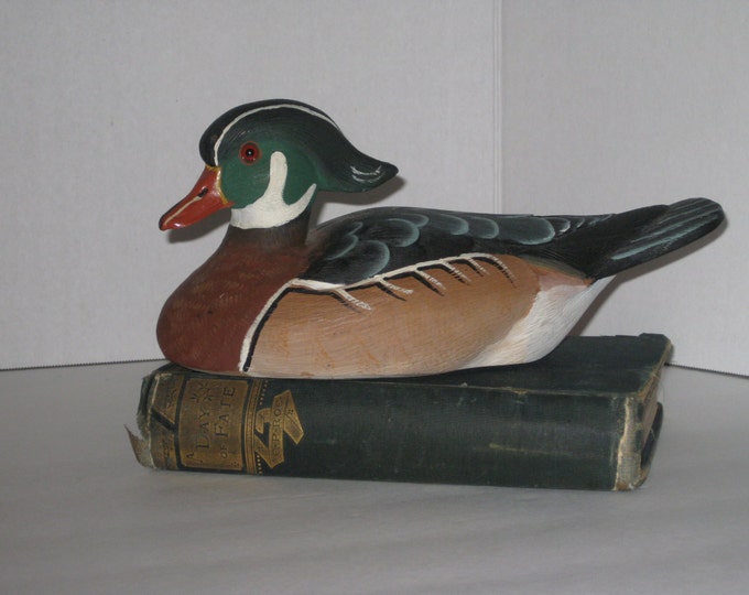 Vintage Wooden Joe Revello Duck Decoy, Brileyco Inc. , Man Cave, Duck ...
