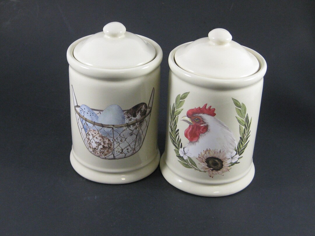 Ceramic Crocks With Lids, Country Crocks, Farmhouse Decor, Country ...