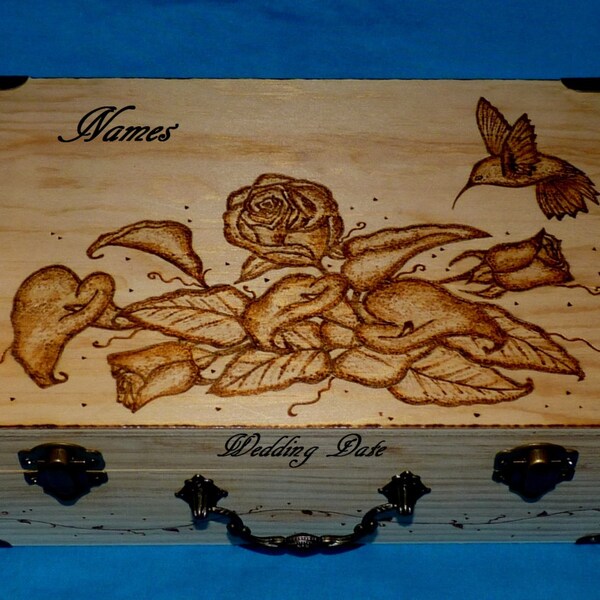 Wood Burned Box - Etsy