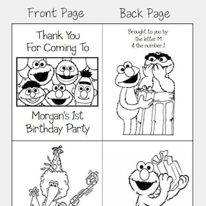 free sesame street coloring pages to print