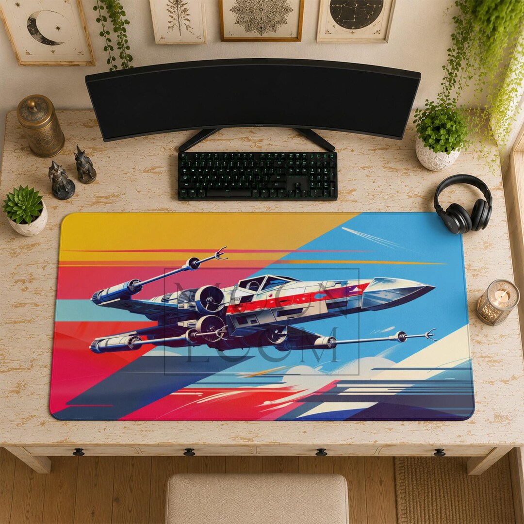 Mousepad X-Wing | Tapete de mesa, decoração para setup de PC Star Wars ...