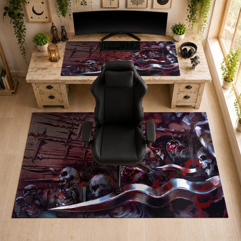 Ainz Mouse Pad | Desk Mat, Overlord Anime Art Decor Dark Aesthetic Mat ...