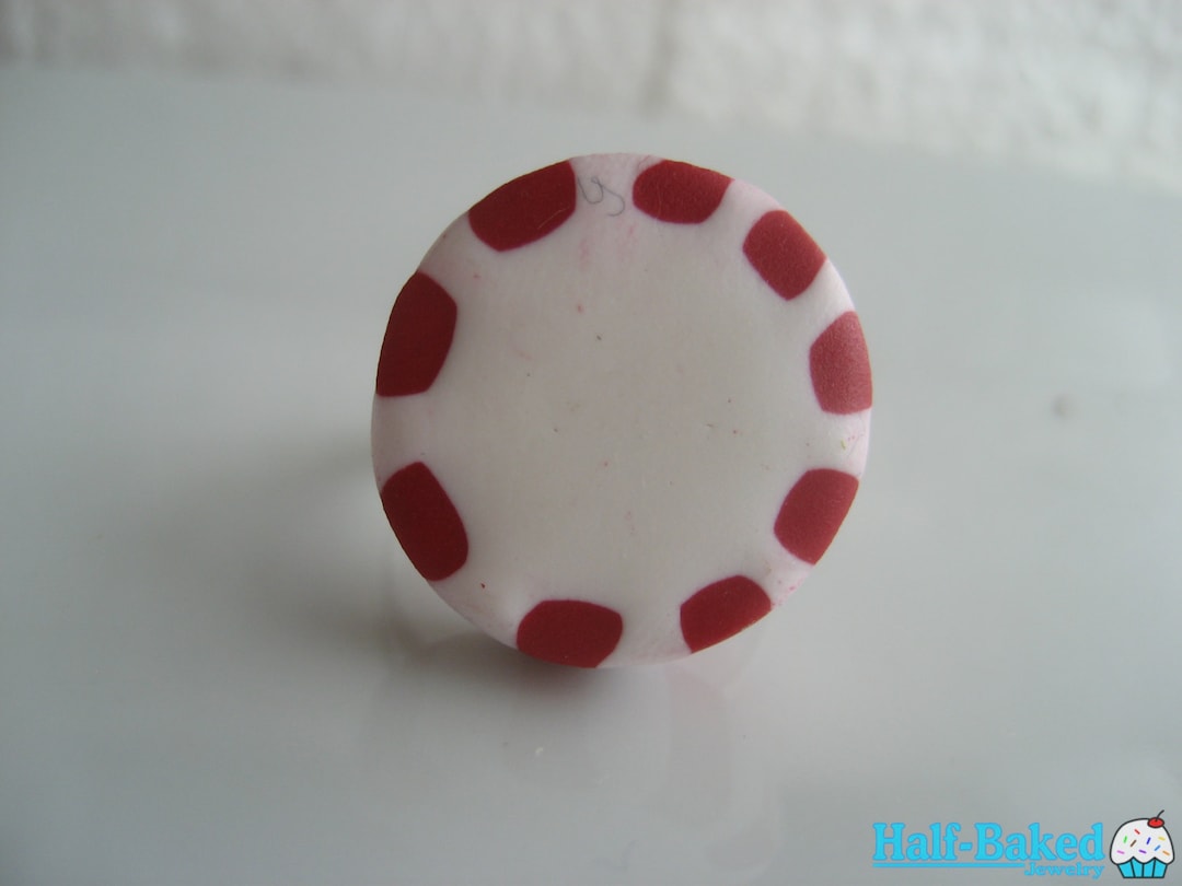 Peppermint Ring W/ Adjustable Ring Base - Etsy