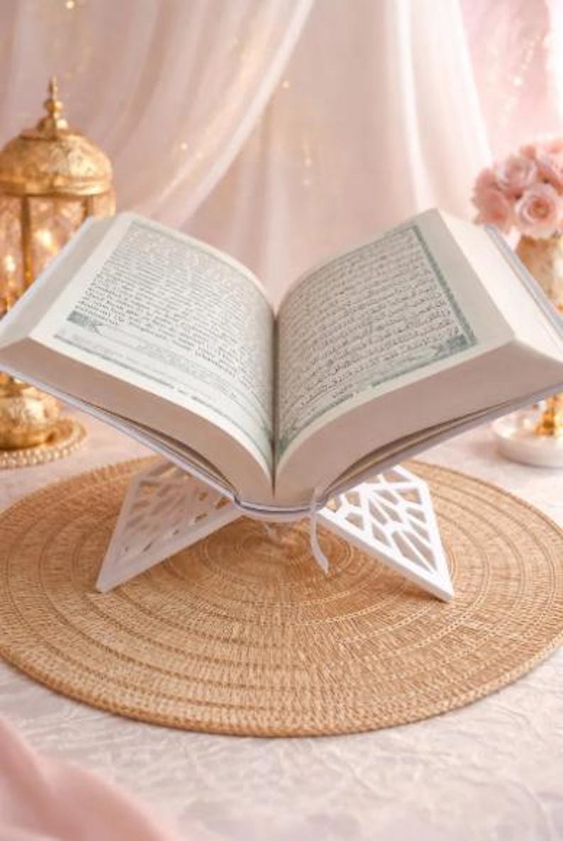 Quran Stand - 3D Printed - Ramadan Gift - Eid - Islamic Book Holder ...