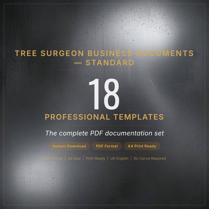 Tree Surgeon Forms UK — 18 Arborist Risk Assessment & Job Sheet ...