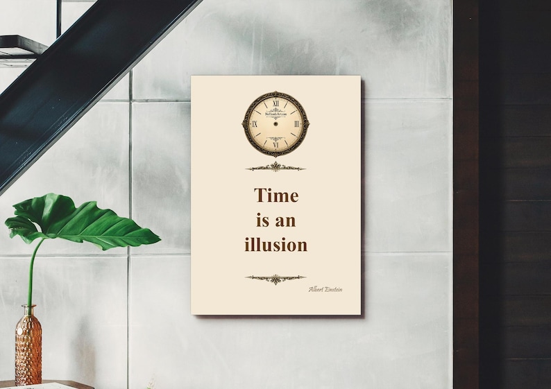 Wall Art: Time is an Illusion - Etsy