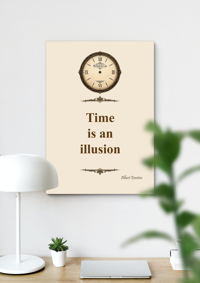 Wall Art: Time is an Illusion - Etsy