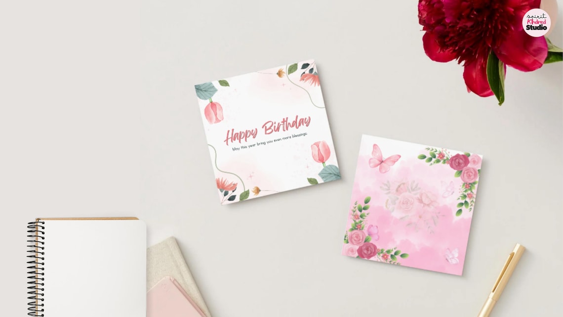 25 Greeting Cards Canva Template - Minimalist, Editable and Printable ...