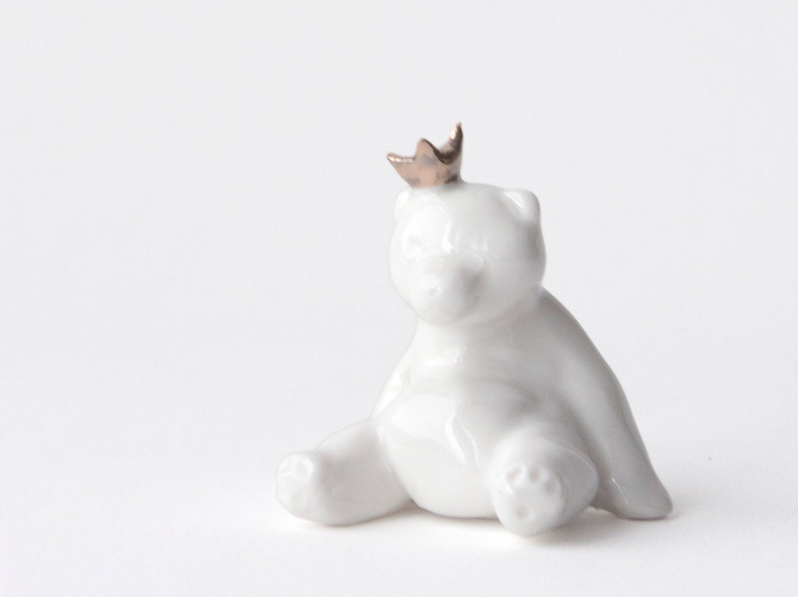 King Teddy Bear With a Crown - Etsy