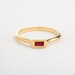 Rose Gold Ruby Stack Ring Ruby Solitaire Ring Unique Ring - Etsy