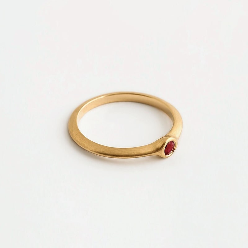 Small Ruby Ring - Etsy