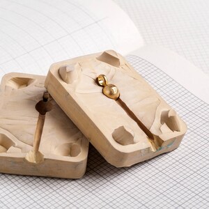 Simple Small Minimal Gold Ball Pendant Necklace ⦁ 14K Yellow Solid Gold ...