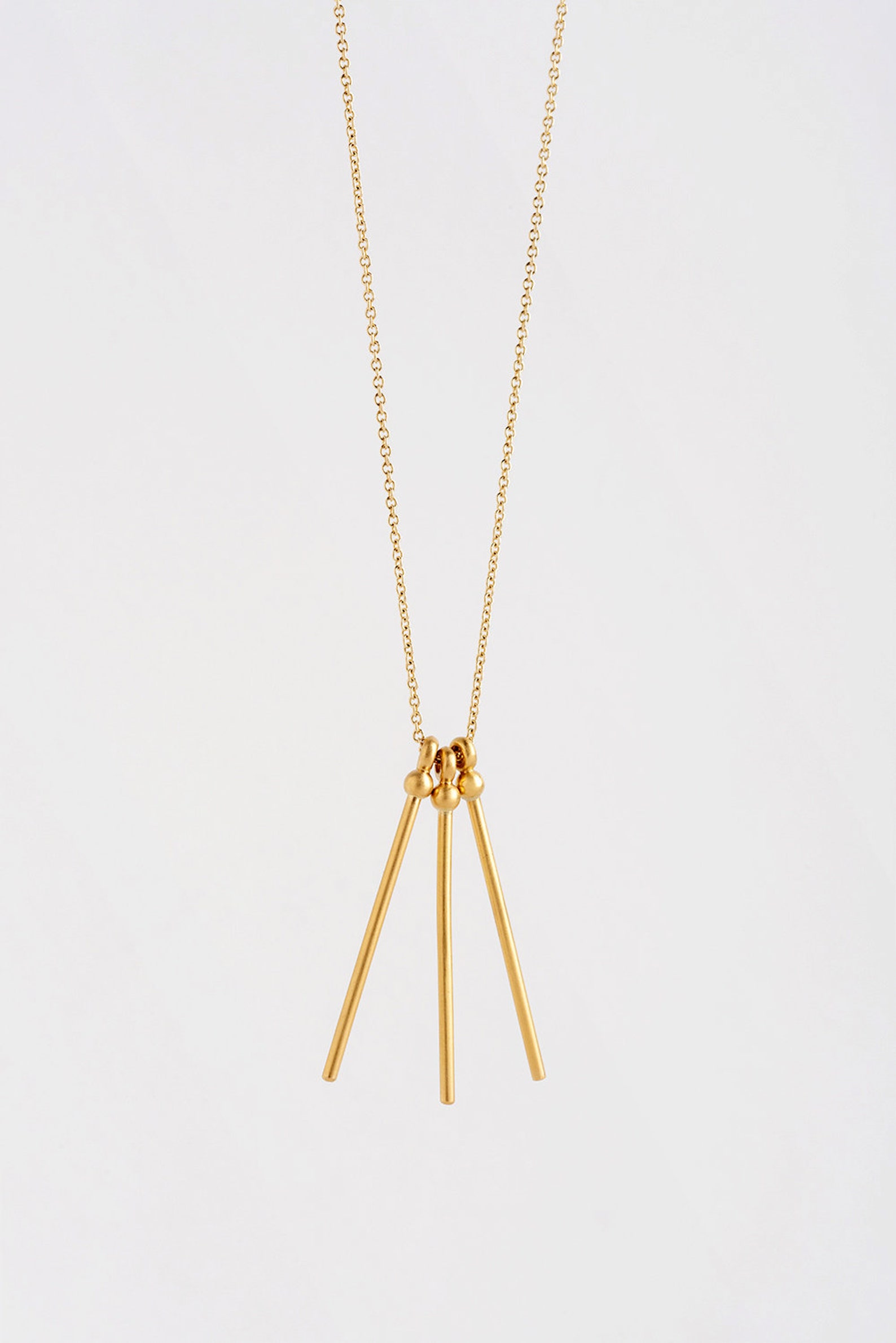 Geometric 22k Gold String Pendant Minimal Stick Pendant - Etsy Israel