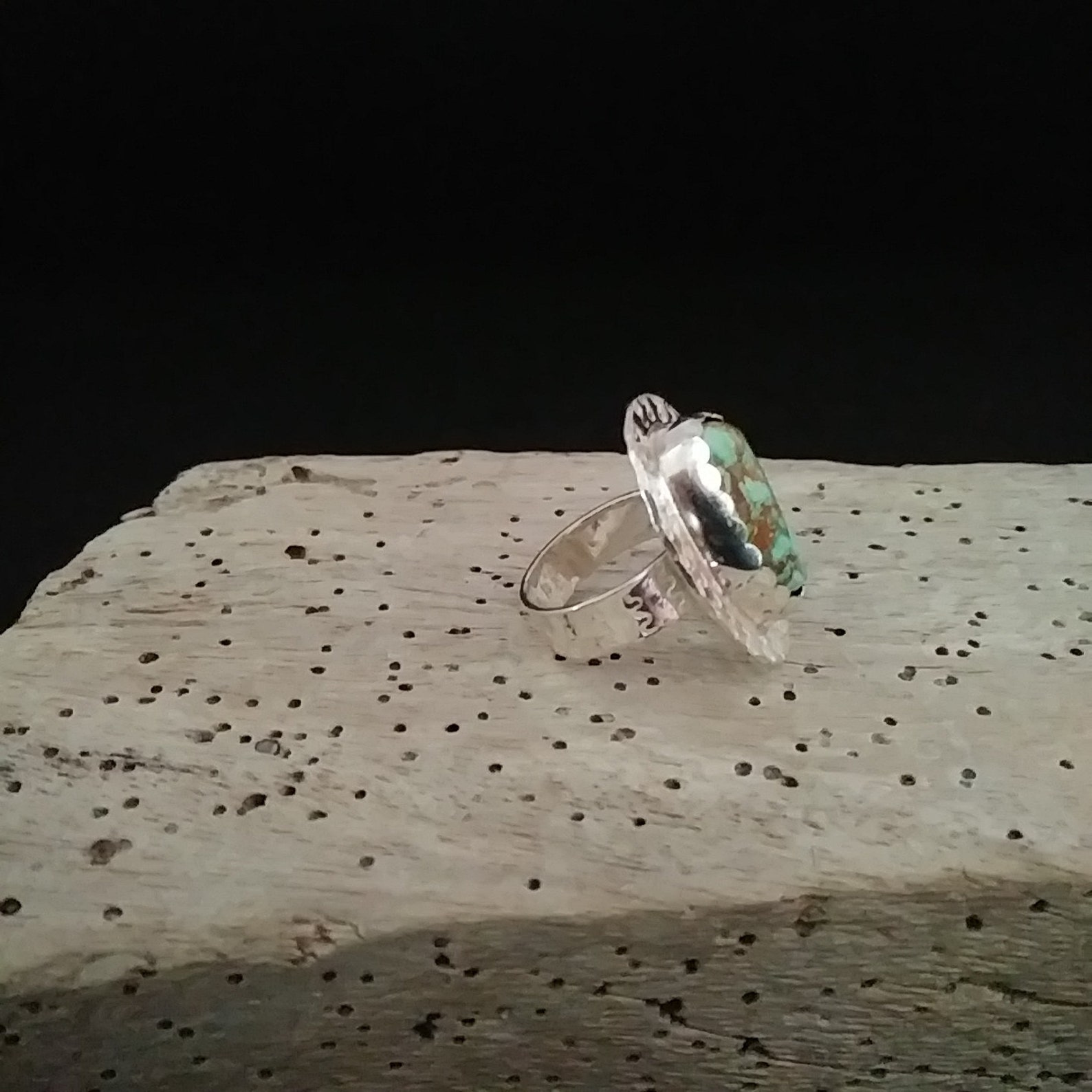 Artisan Crafted Royston Turquoise Ring in Size 6 Sterling Silver ...