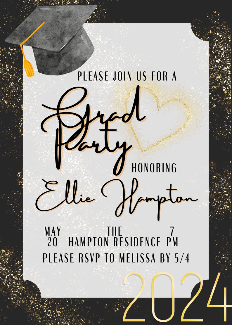 Classic Graduation Party Invitation - Etsy