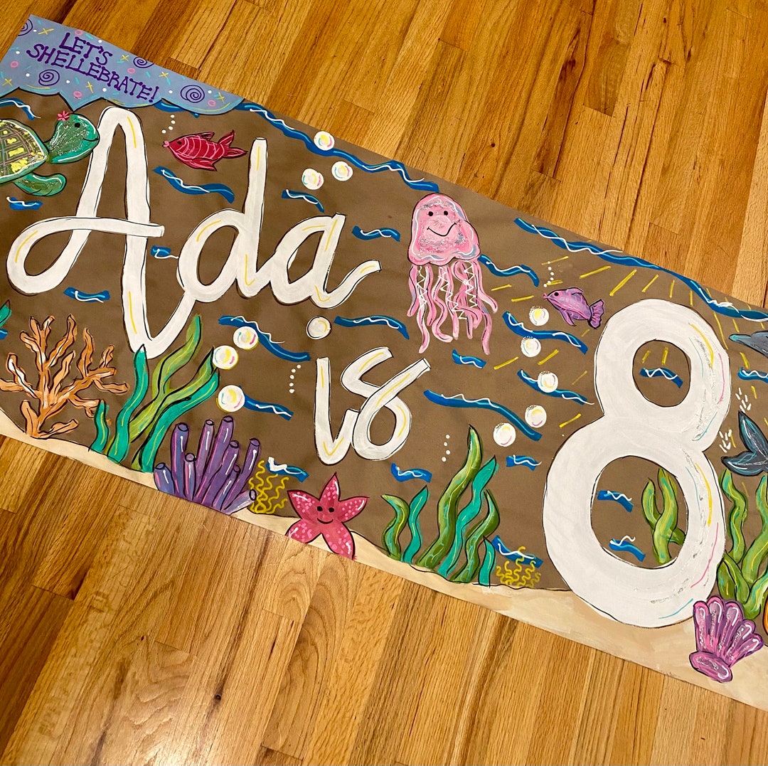 Under the Sea Banner- Butcher/kraft Paper - Etsy