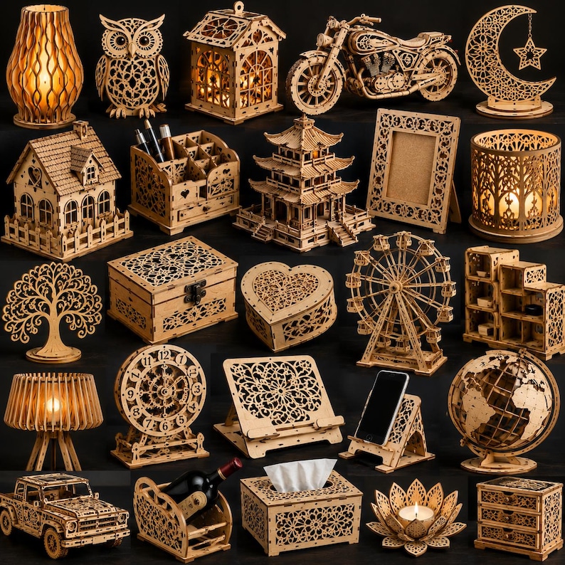 600,000+ Laser Cut Designs Bundle | DXF EPS Png Files | Cnc Router ...