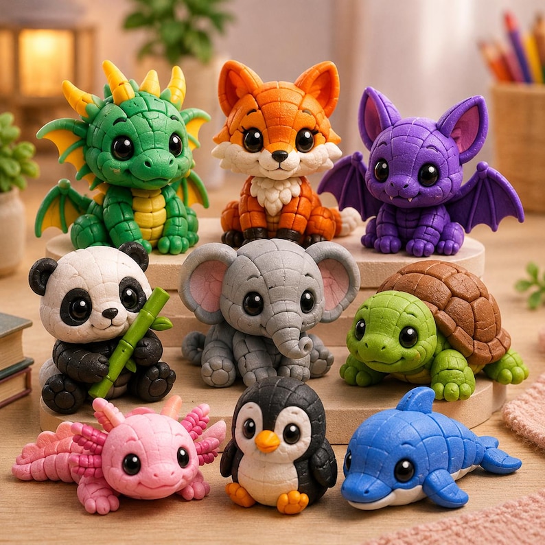 200+ Flexi Animals STL Pack | Articulated 3D Print Files (STL ...