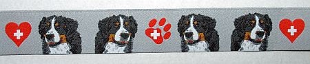 Jacquard Ribbon Swiss Mountain Dog Bernese Dog Swiss Cross - Etsy
