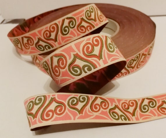 Flourish Hearts USA Ribbon Woven Ribbon 28 Cm | Etsy