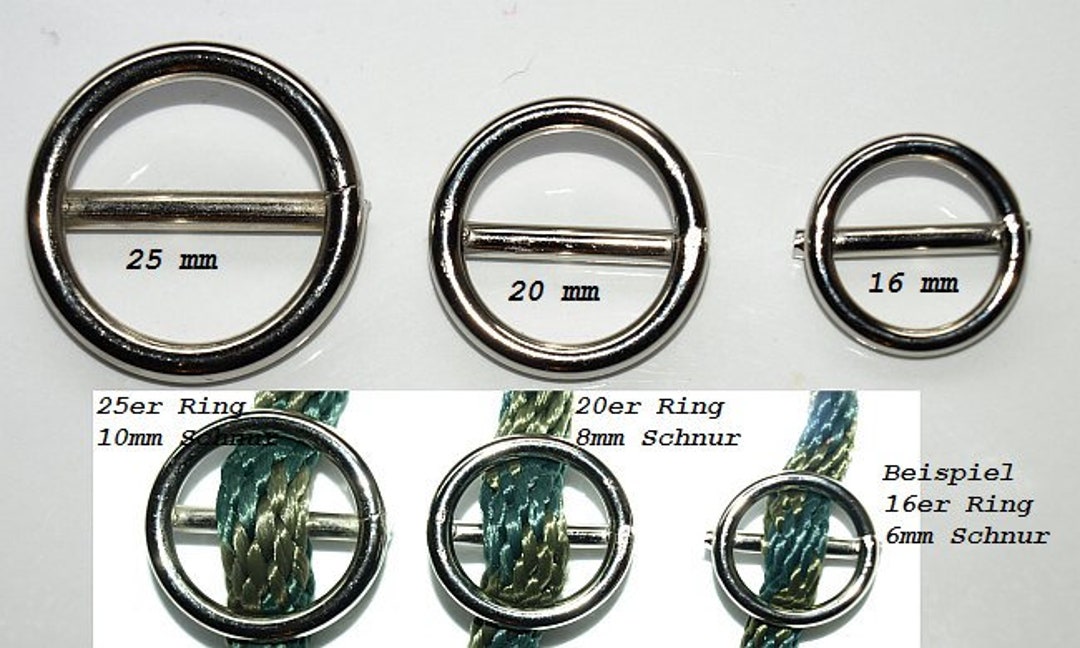 O-ring With Center Bar, Dog Collar Ring, 16, 20 or 25 Mm - Etsy