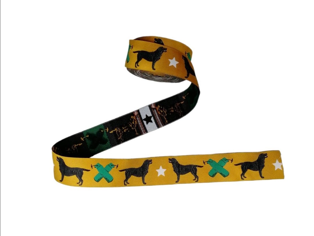 Jacquard Ribbon Labrador Curry - Etsy