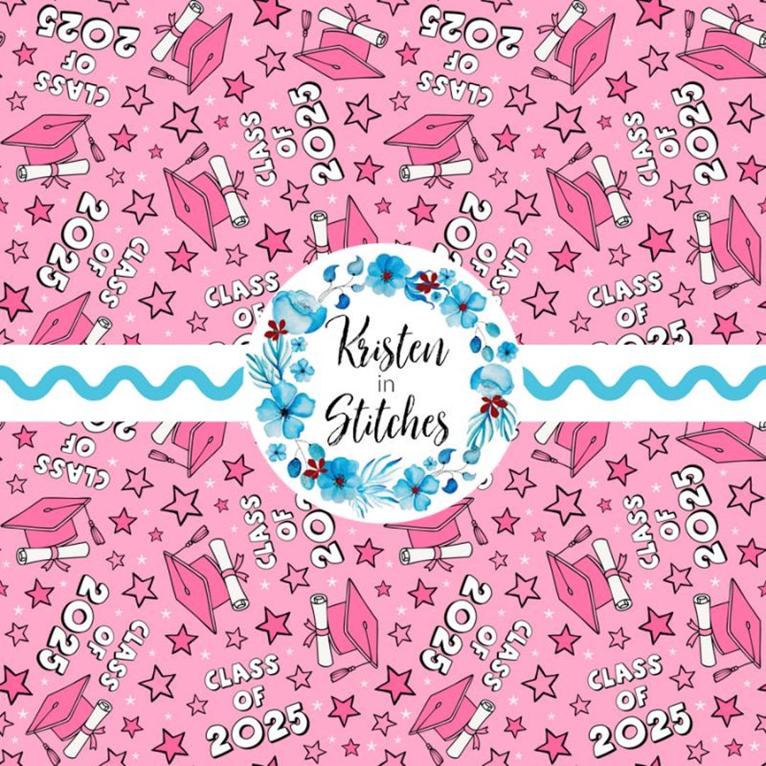 Class of 2025 Seamless Pattern, Grad Caps Diplomas Printable Paper ...