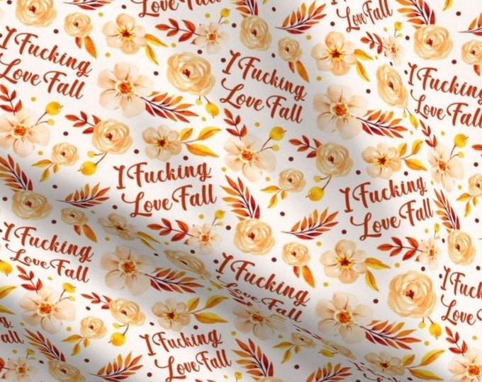 Floral Swear Fabric Pretty Sweary I'm A Ray of F'ing Sunshine by ...