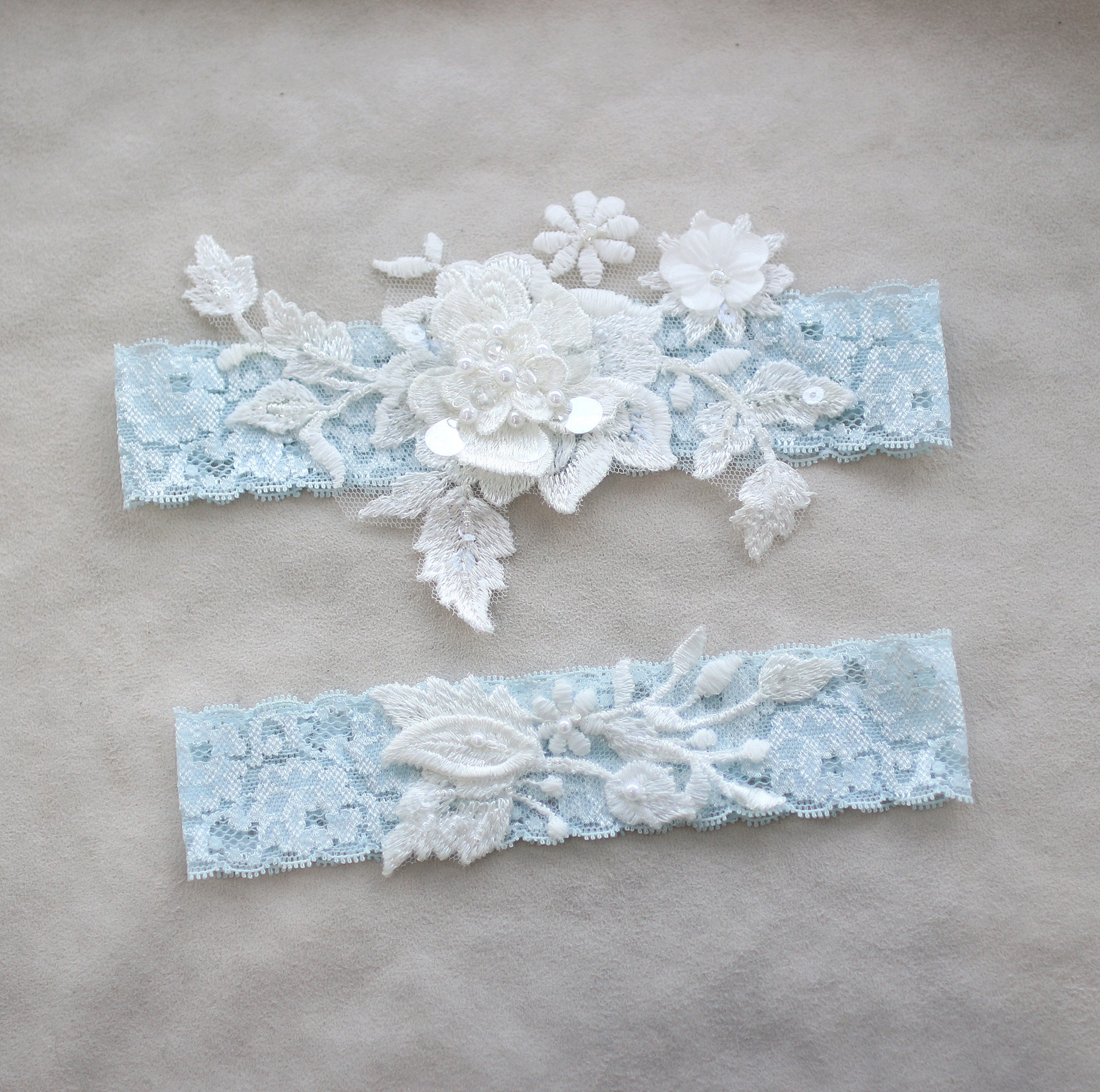 Lace garter set wedding garter set bridal garter set bride | Etsy
