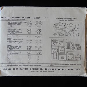 7 1/2" -- 8" Diminutive Dolls Wardrobe Pattern From 1958 for 8" Betsy ...