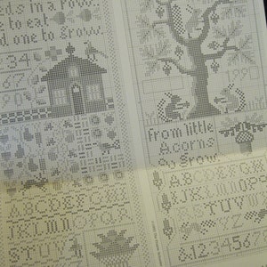 Prairie Schooler, Band Samplers, Book #40, 1993, Three Sampler Designs ...