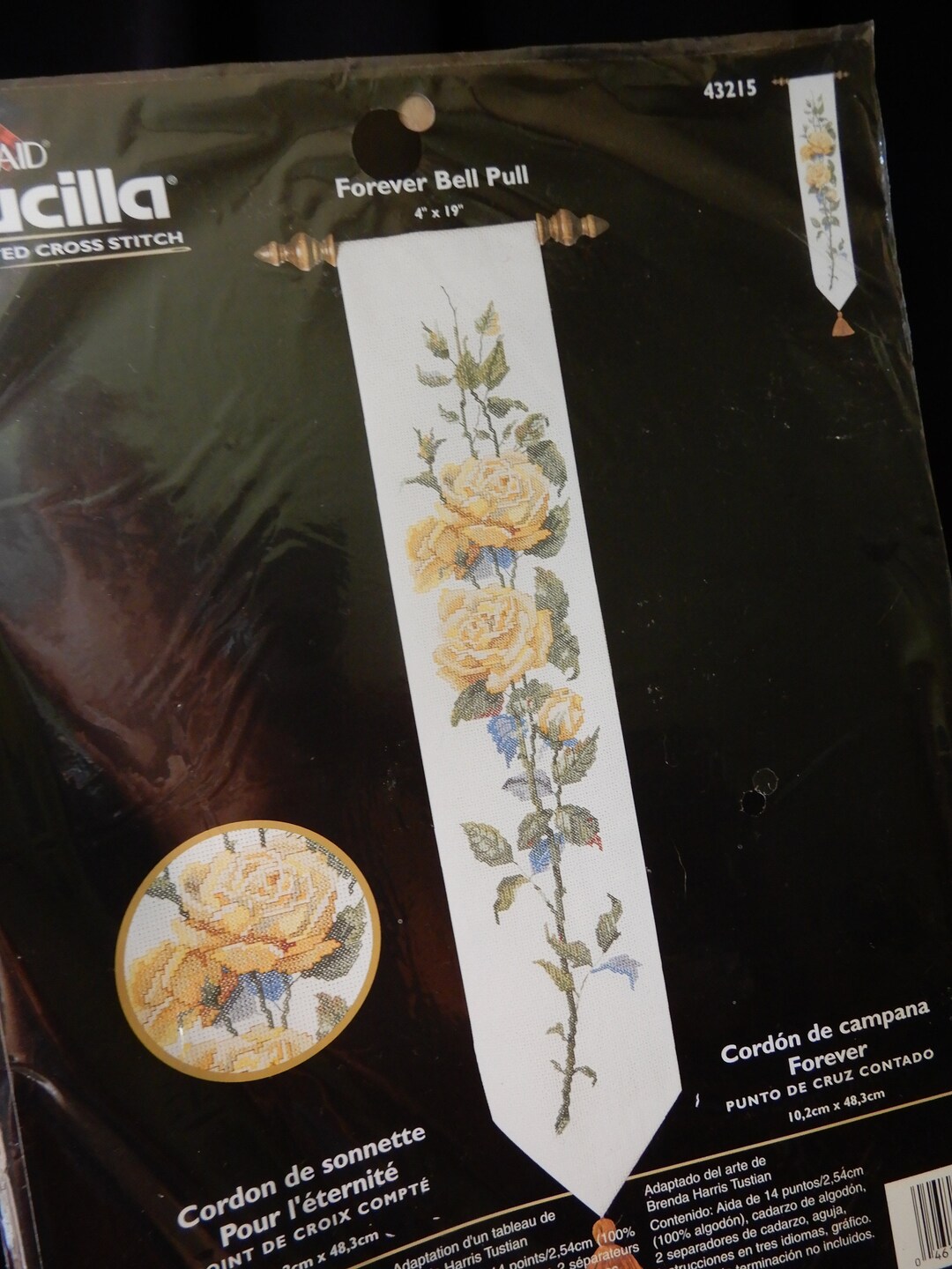 Forever Bell Pull Kit, Bucilla 43215, 4" X 19" When Completed. Branch ...