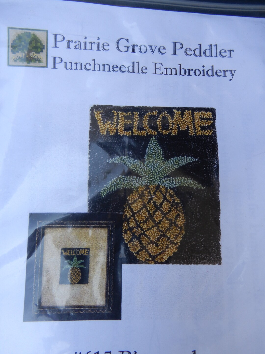 Pineapple Punch Needle Kit, Prairie Grove Peddler #615, Design Area 3.5 ...