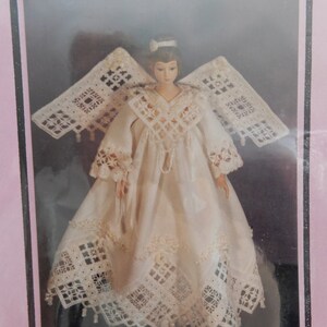 Angel Ornament Patterns for Hardanger and Silk Ribbon Embroidery, Five ...