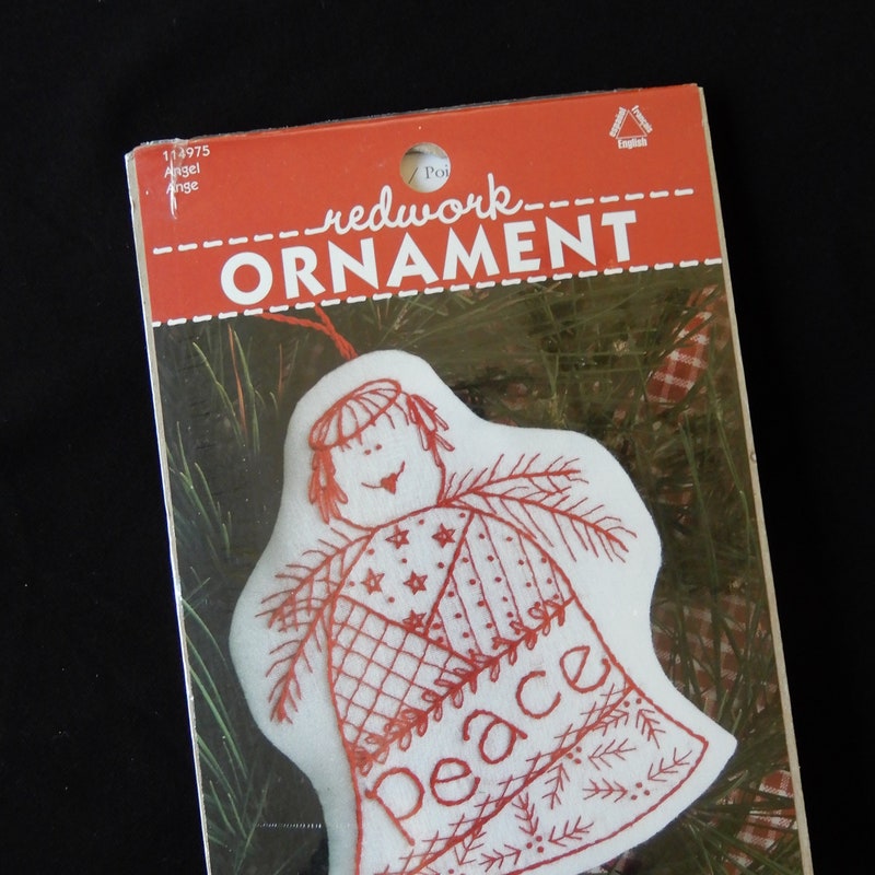 Christmas Redwork - Etsy