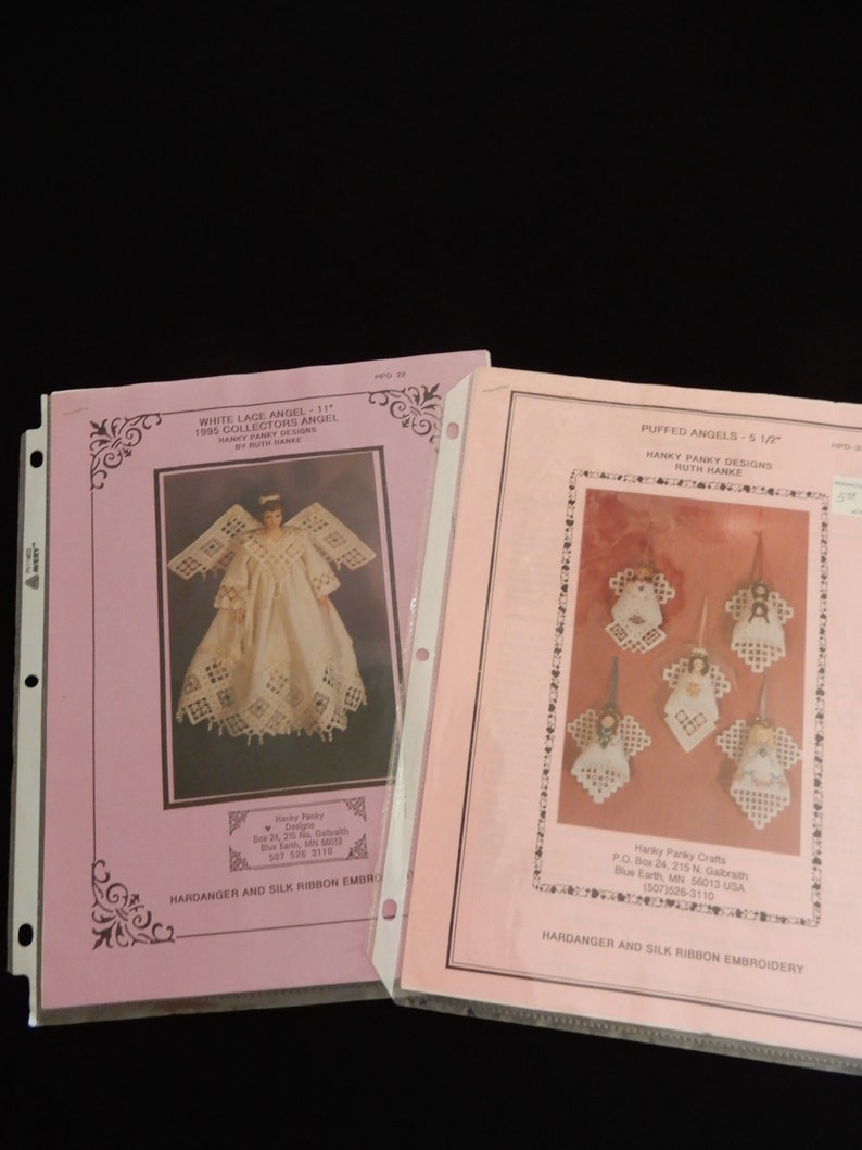 Angel Ornament Patterns for Hardanger and Silk Ribbon - Etsy